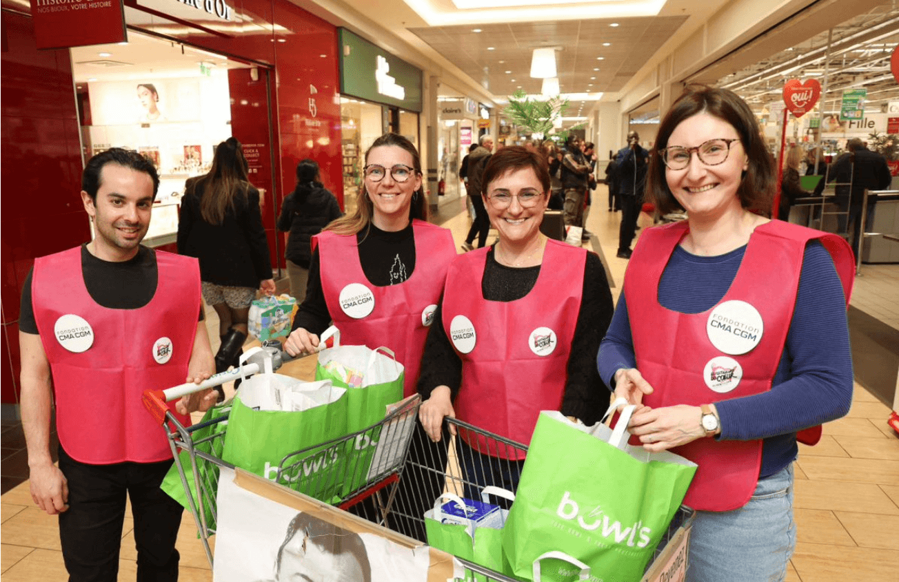 CMA CGM employees support Les Restos du Cœur National Collection