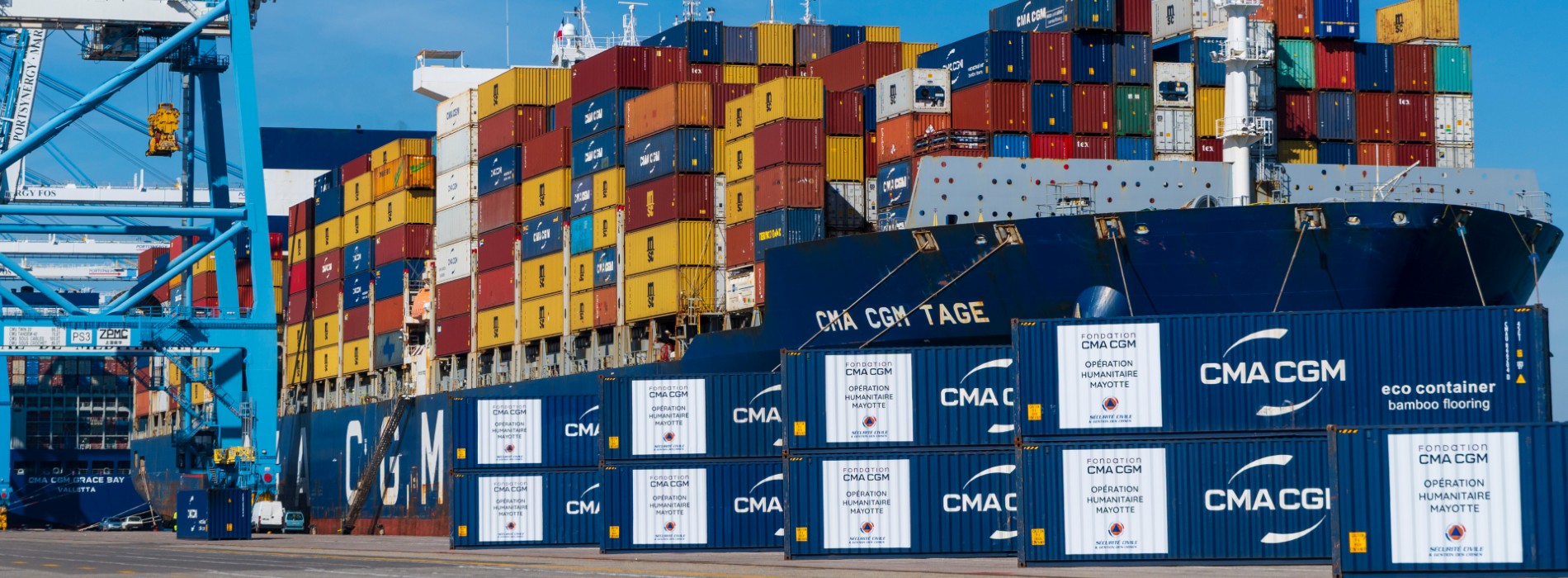 conteneurs mayotte envoi humanitaire cma cgm foundation